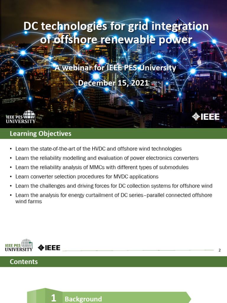 DC Technologies for Offshore Wind Integration | PDF | High Voltage ...