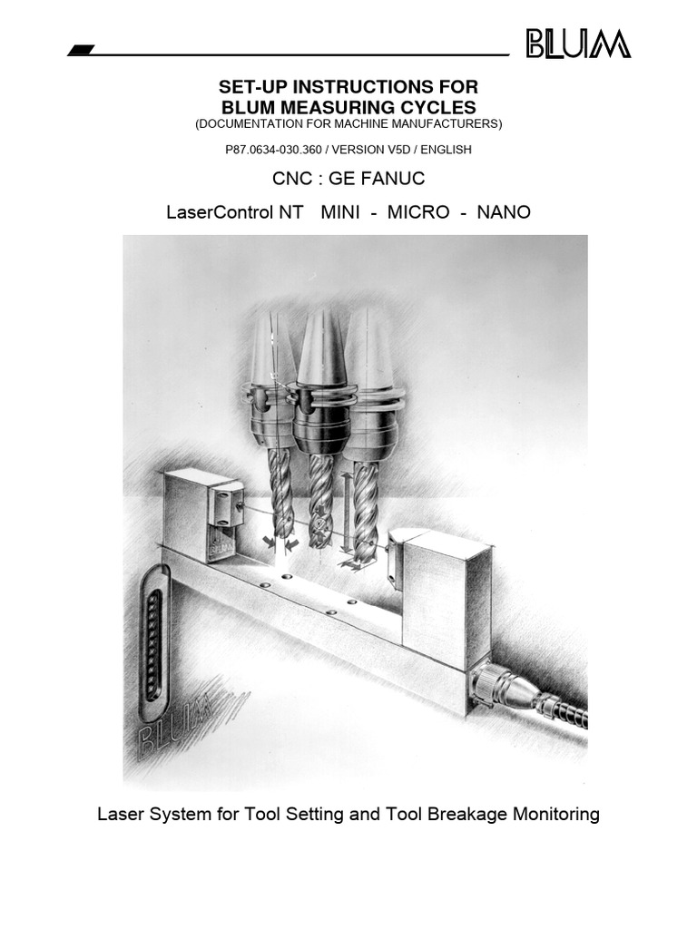 SET-UP INSTRUCTIONS FOR BLUM MEASURING CYCLES P87.0634-030.360 VERSION V5D ENGLISH | Download ...