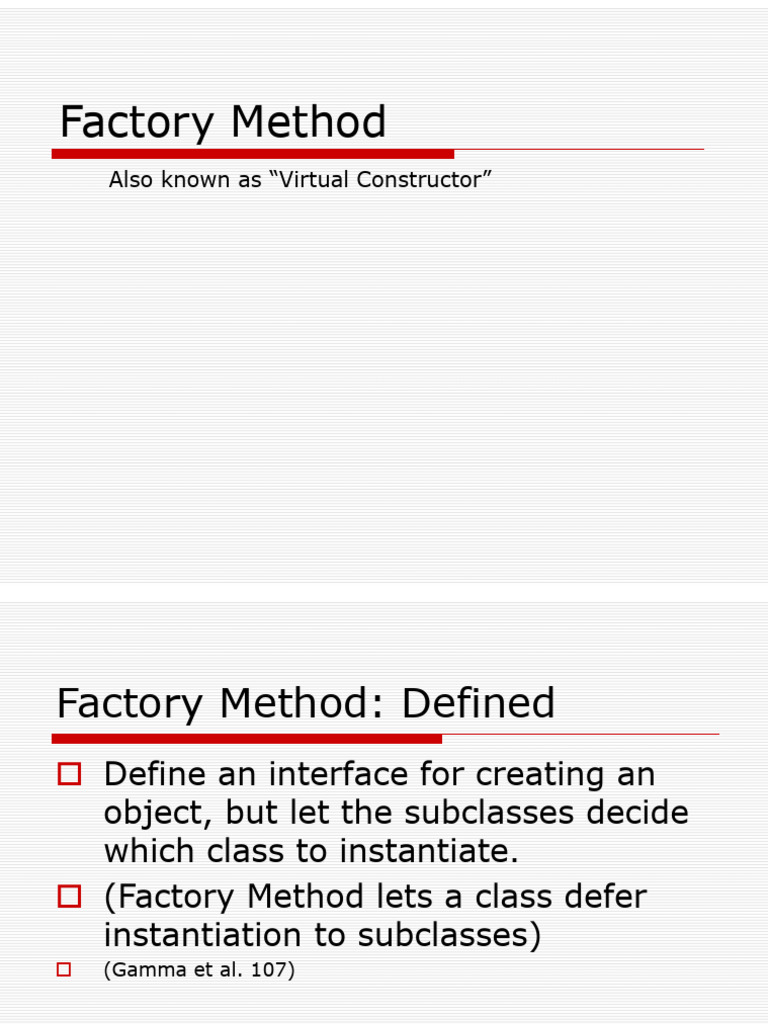 Factory Method | PDF | Art | Computers