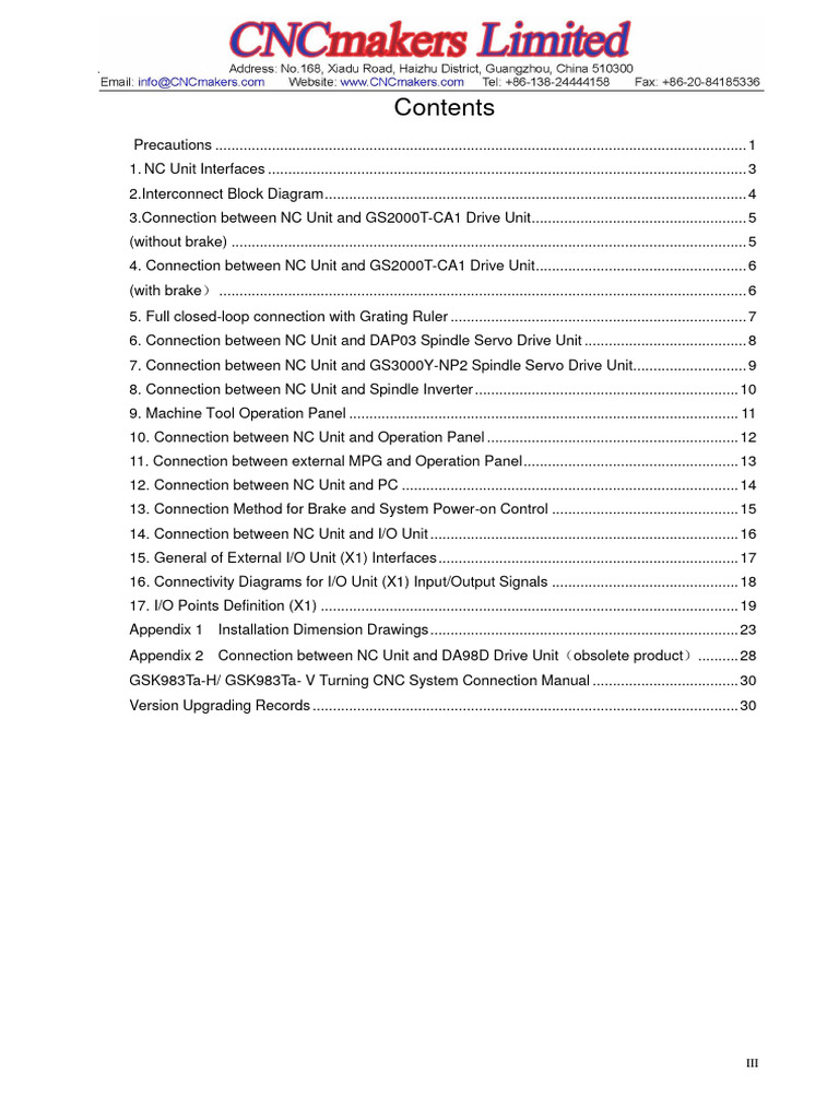 CNC System Connection Guide | PDF | Numerical Control | Inductor
