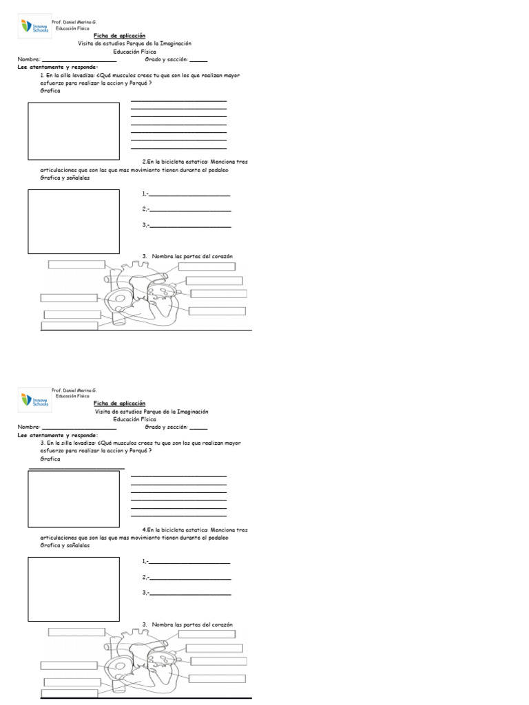 Ficha de visita de estudios parque de la imaginación | PDF
