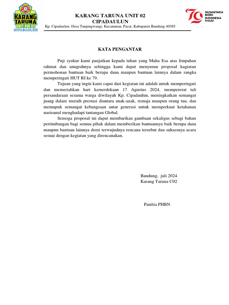 Proposal PHBN 2024 | PDF