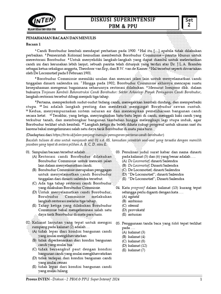 Diskusi 2 Pbm&ppu Superintensif 2024 | PDF