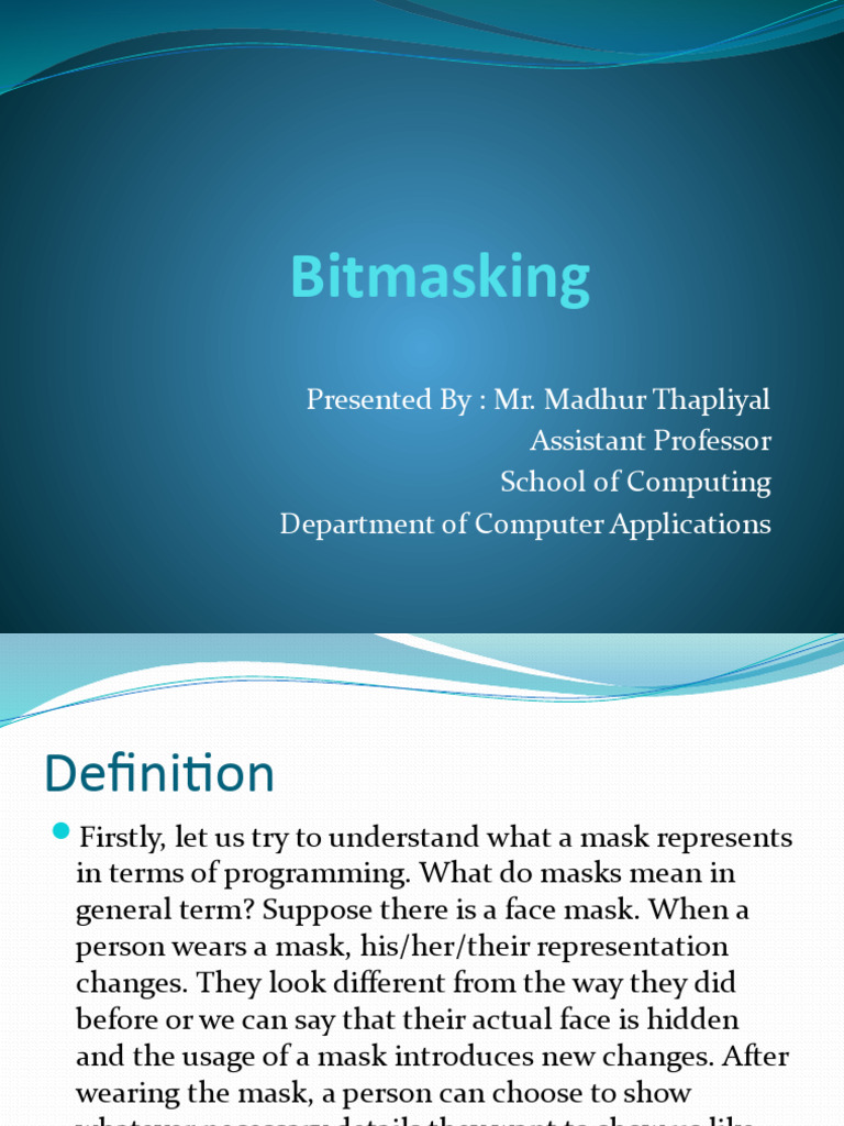 Bitmasking in C | Download Free PDF | Bit | Computer Engineering
