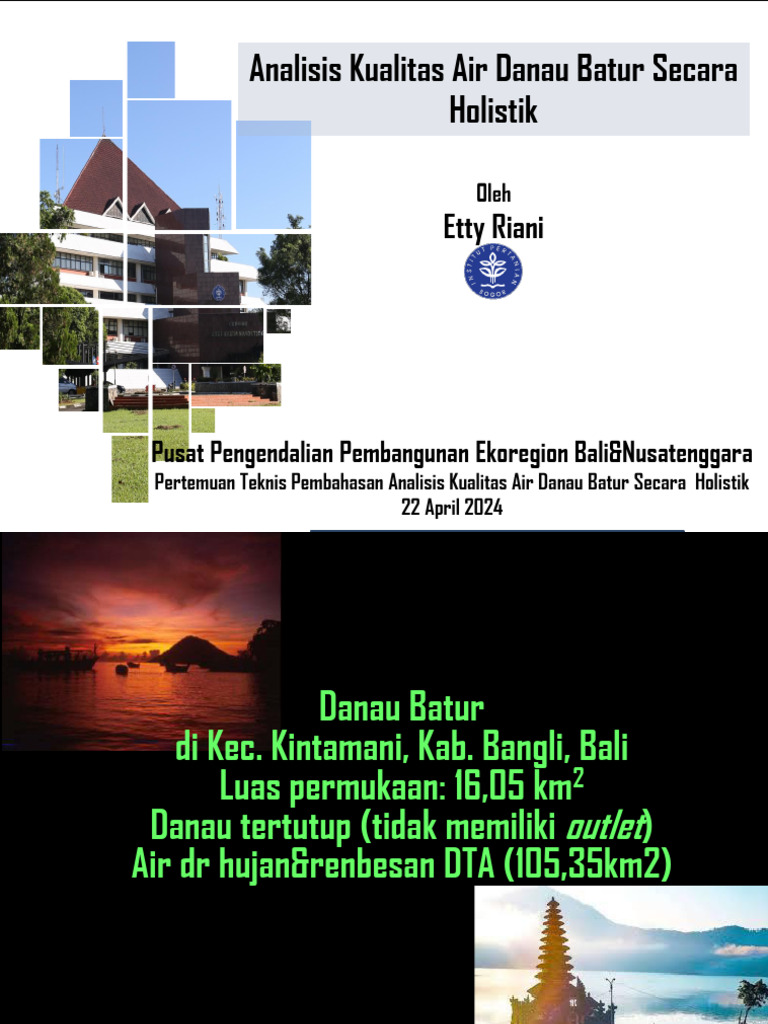 Etty Riani - Danau Batur Kajian Komprehensif | PDF