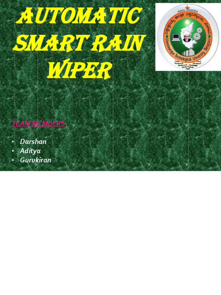 Rain Wiper | PDF | Rain | Electrical Components