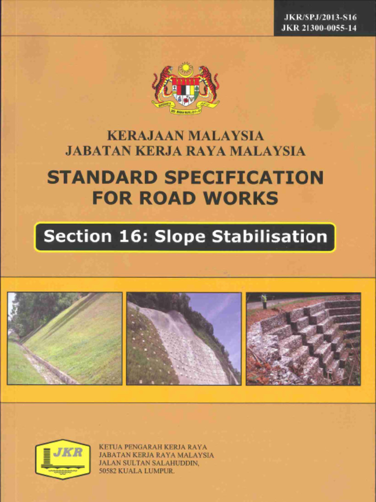 JKR 21300-0055-14 Standard Specification For Road Works (Section 16 ...