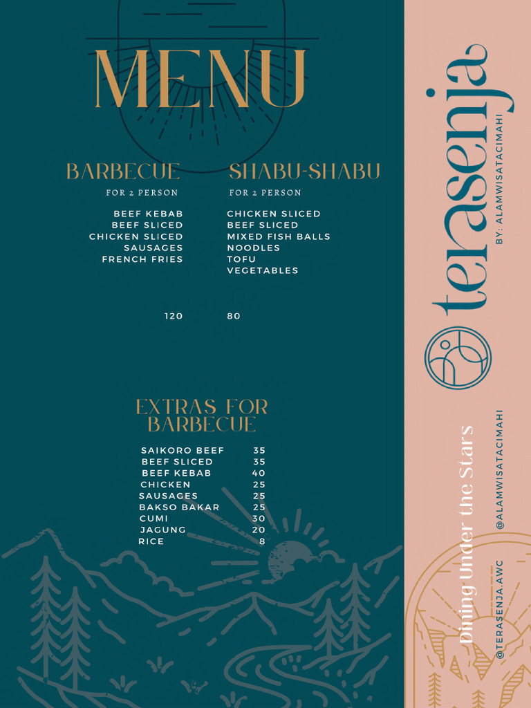 Menu Terassenja - Compressed | PDF