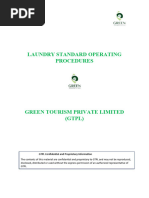 Laundry Standard Operating Procedures | PDF | Laundry | Washing Machine