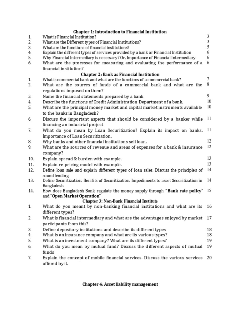MFI Index | PDF | Banks | Securitization