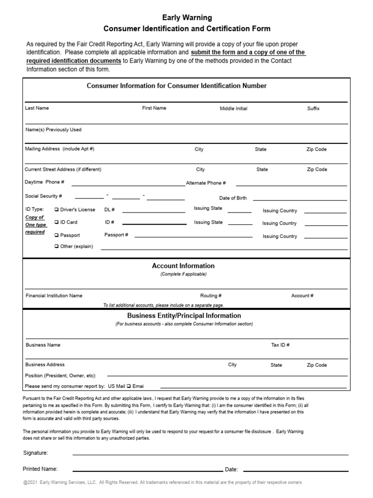 Early-Warning_Consumer-Identification-and-Certification-Request-Form ...