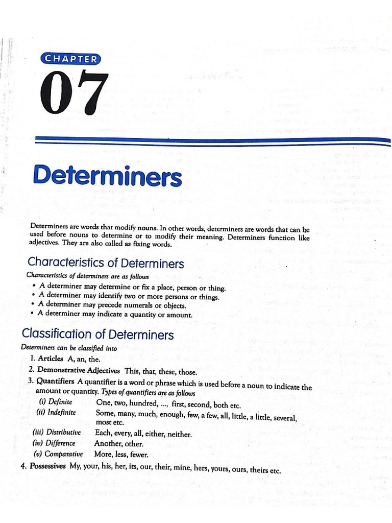 Determiners | PDF