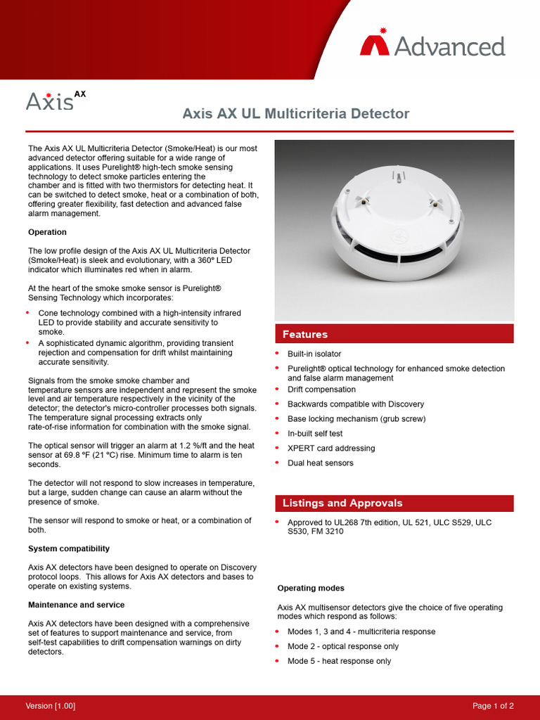 Sa5150 750adv | PDF | Sensor | Smoke