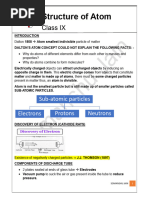 ATOMS AND MOLECULE Class 9 Chemistry | PDF | Ion | Molecules