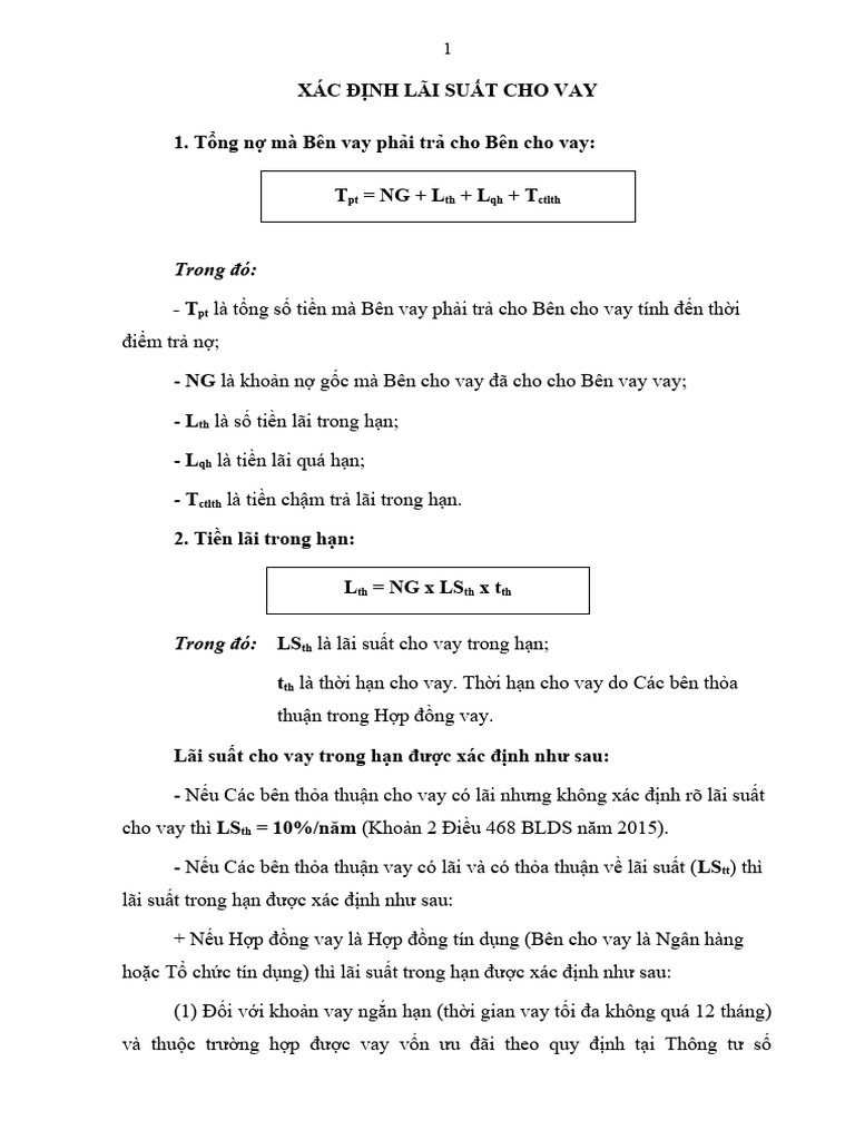 Xac Dinh Lai Xuat | PDF