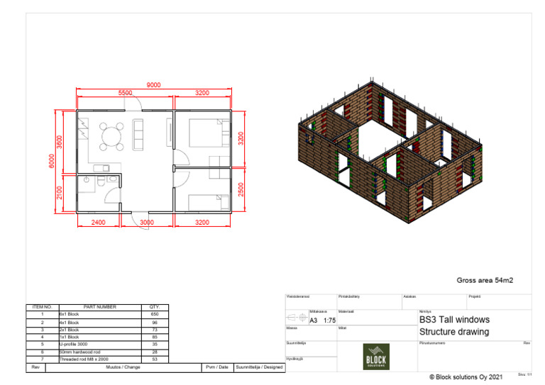 BS3 Tall Windows Structure Drawing | PDF