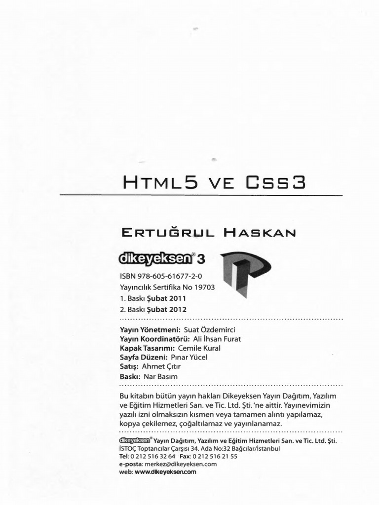 HTML 5 Ve CSS3 | PDF