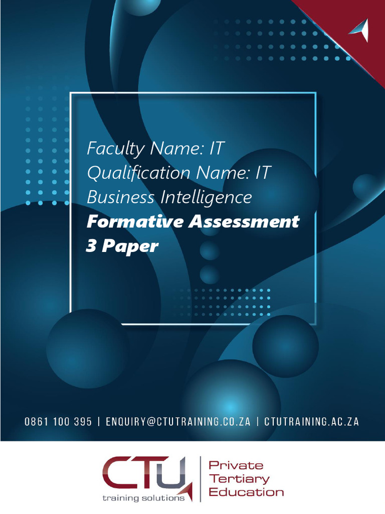 IT FACULTY - PRG521 - FORMATIVE 3 - (YEAR 1 - Certificate) Paper (V1.0 ...