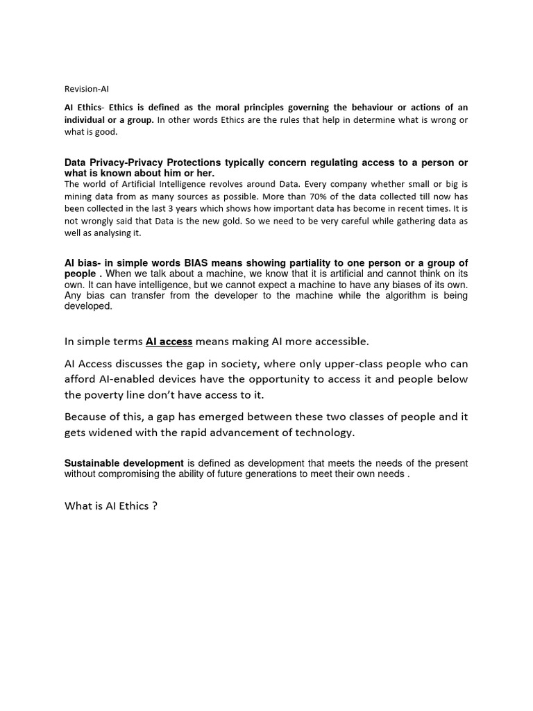 AI Ethics Class 10 | PDF | Deep Learning | Machine Learning