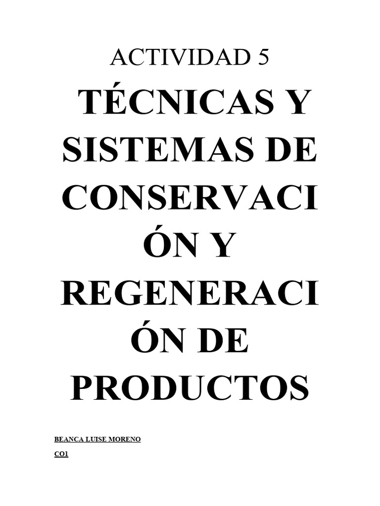 ACTIVIDAD5 | PDF | Alimentos