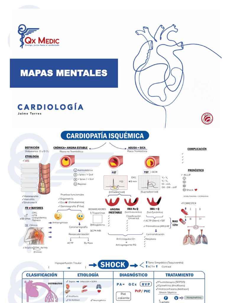 MapasMentales_Cardiología | Descargar gratis PDF | Insuficiencia ...