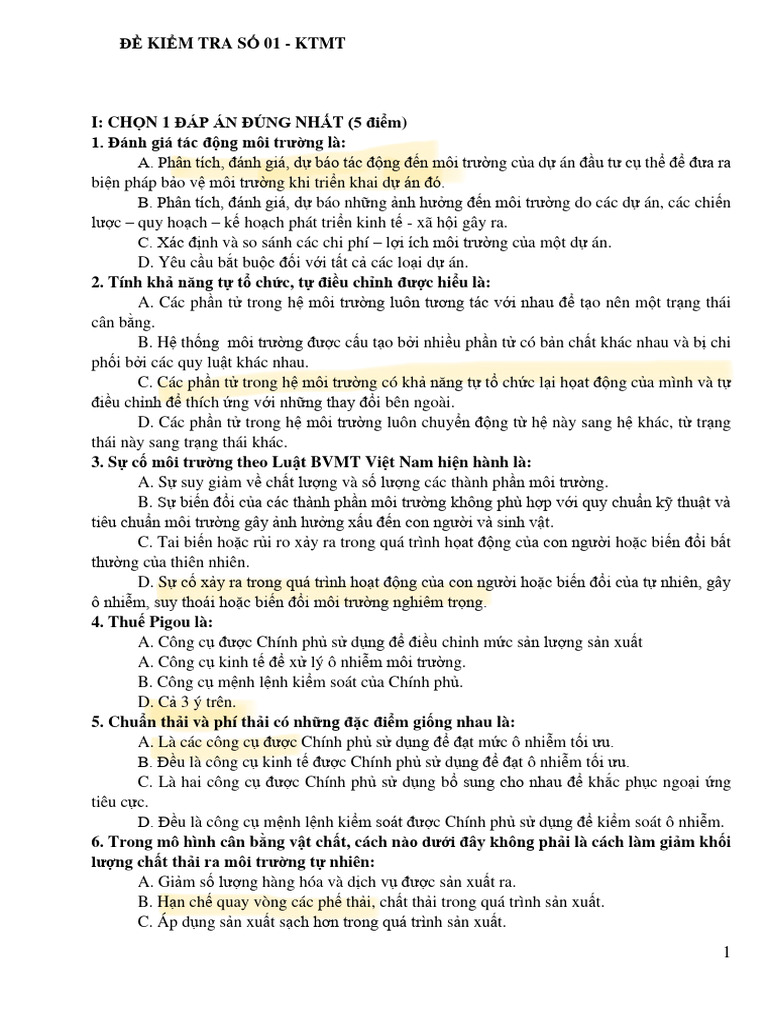 01 - Đề KTMT | PDF