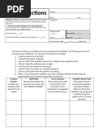 Test Corrections Template | PDF