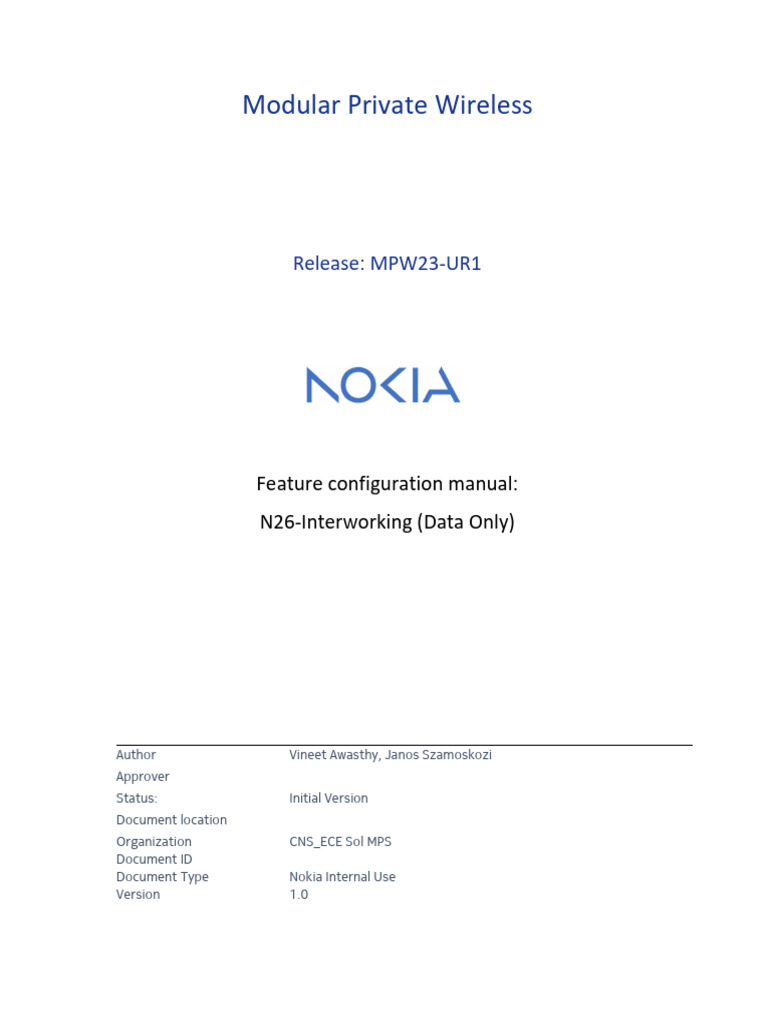 N26 Interworking Config Steps Ver 1.0 | PDF | Software Defined Radio | Networking Standards