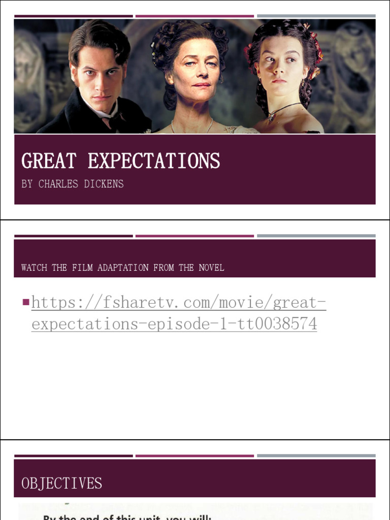 Week 5 - Great Expectations | PDF | Great Expectations | Narration