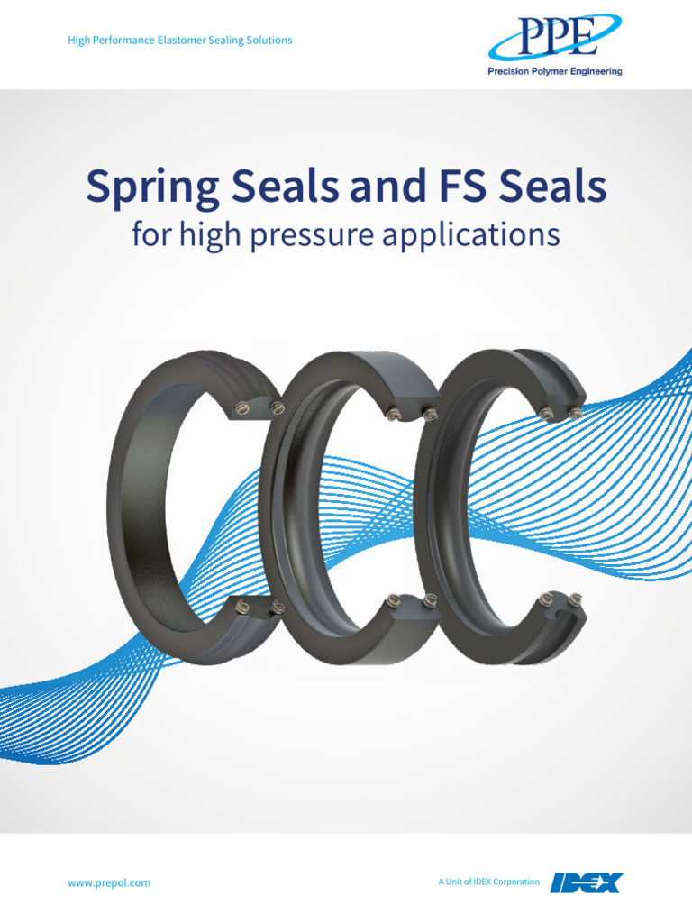 1401B Spring Seals Brochure En | PDF | Materials | Chemical Substances