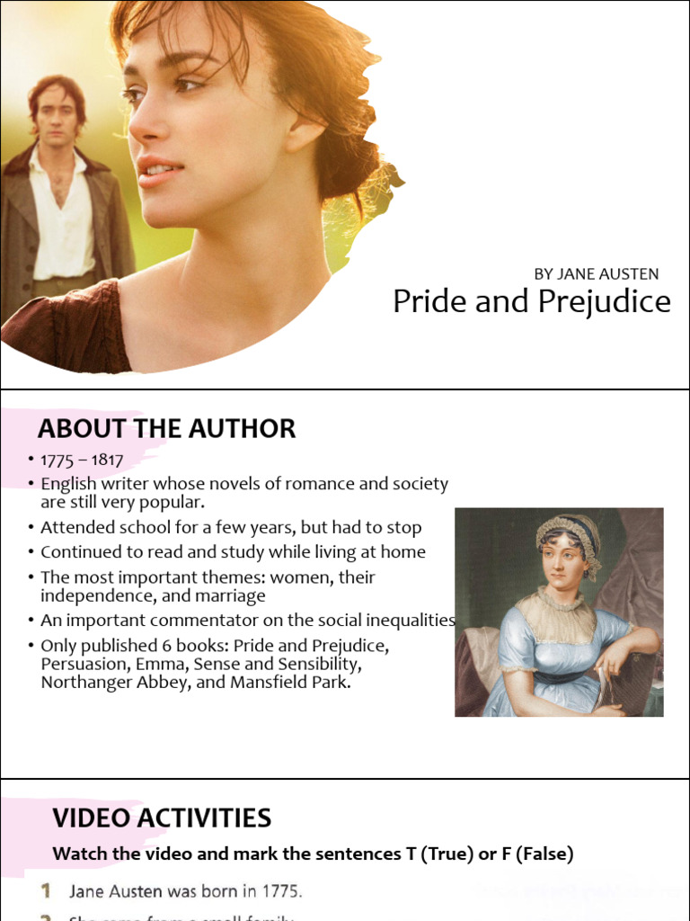Pride and Prejudice Study Guide | PDF | Mr. Darcy | Pride And Prejudice
