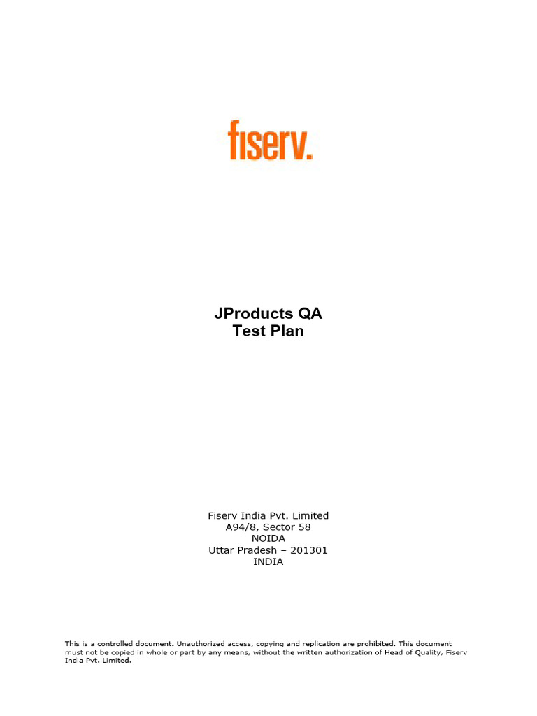 Jproducts Qa Testplan Doc Revhead Svn000tmp Pdf Software Testing Software Engineering 