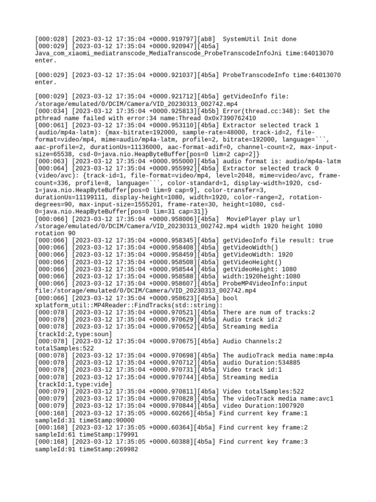 Trace | PDF | Codec | Data Compression