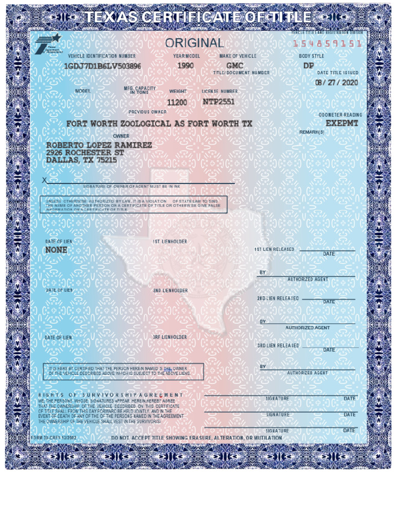 TITULO TEXAS 2 | PDF