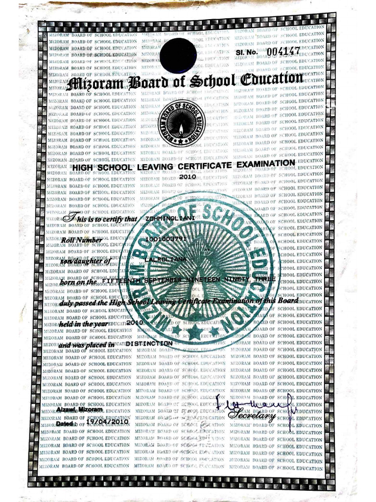 Hslccertificate | PDF