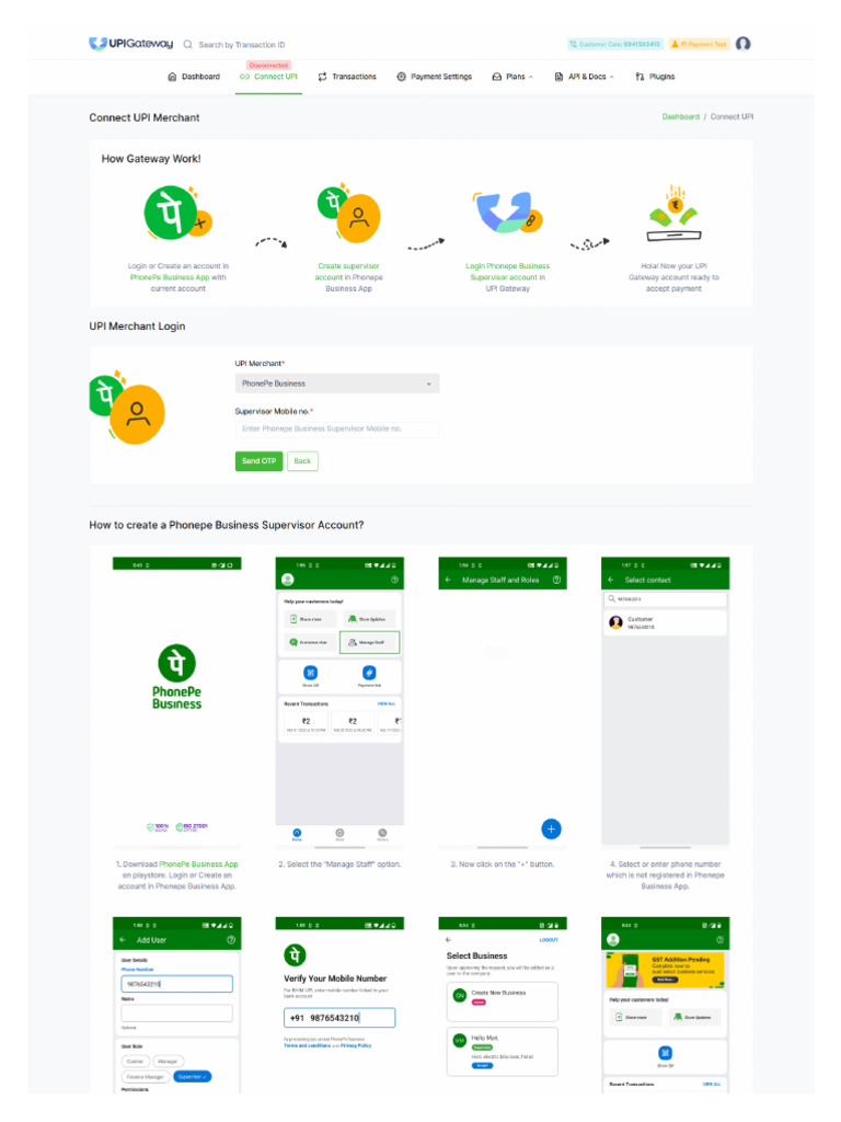 UPI Gateway Phone Pay Process | PDF