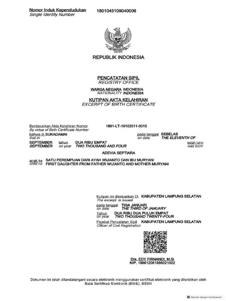 Adevia Septiara | PDF