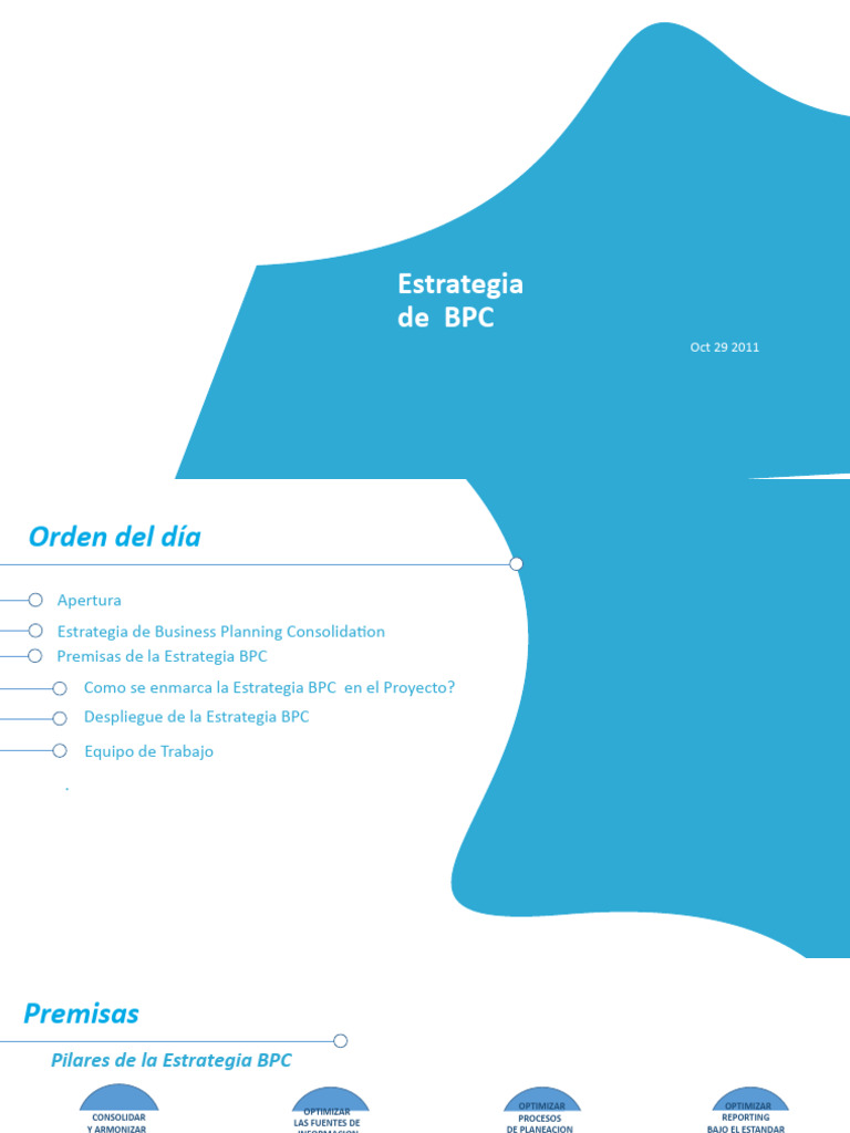 Estrategia SAP BPC | PDF | Planificación