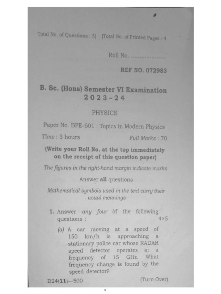 Modern Physics Elective | PDF