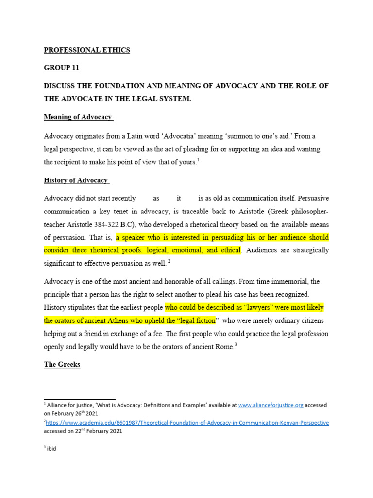 Professional Ethics Complete Edited | PDF | Insanity Defense | Advocate