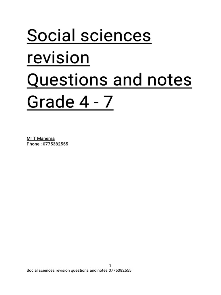 Social Sciences Notes and Tests | PDF | Self-Improvement | Wellness