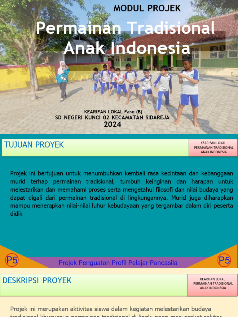 Modul Projek - PERMAINAN TRADISIONAL - Fase B - vzZybblWpd-3 | PDF