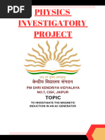 AC Generator Project Class12 | PDF | Electromagnetic Induction ...