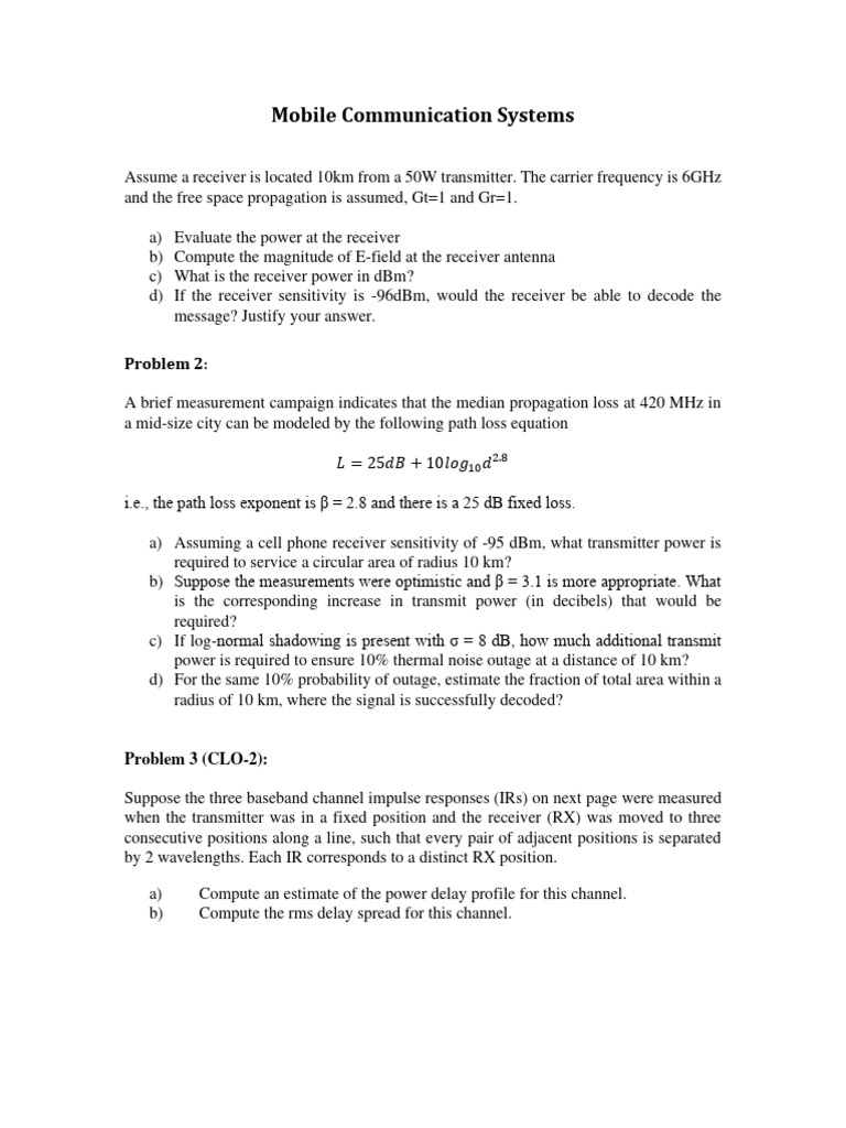 MCS Assignment2 | PDF | Normal Distribution | Telecommunications