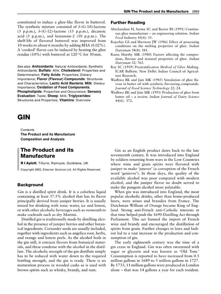 GIN | PDF | Gin | Alcoholic Beverages