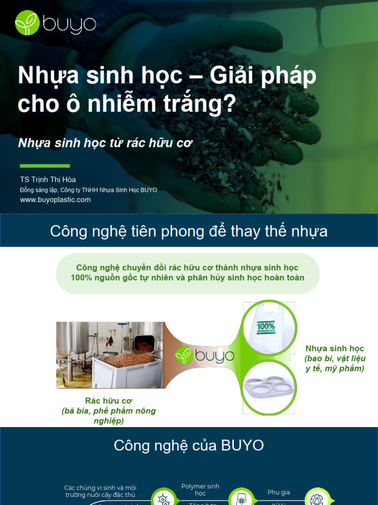 BUYO - Bioplastics From Organic Waste - 23052024 | PDF