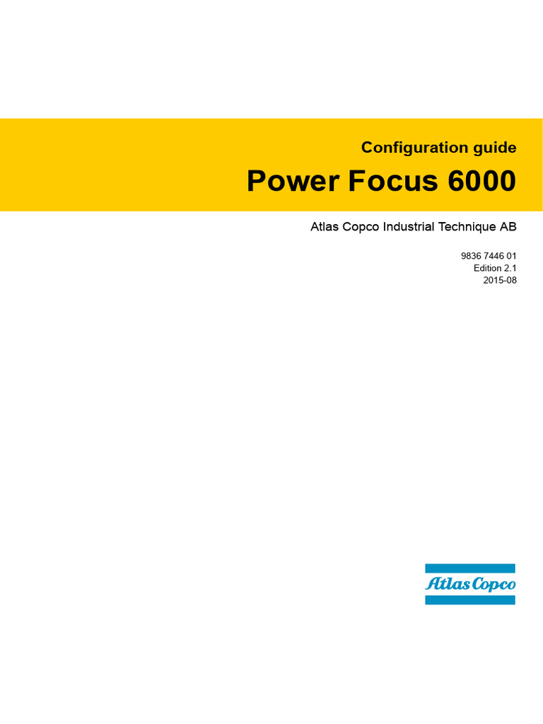 Atlascopco PF6000 Config | PDF | Computer Network | Graphical User ...