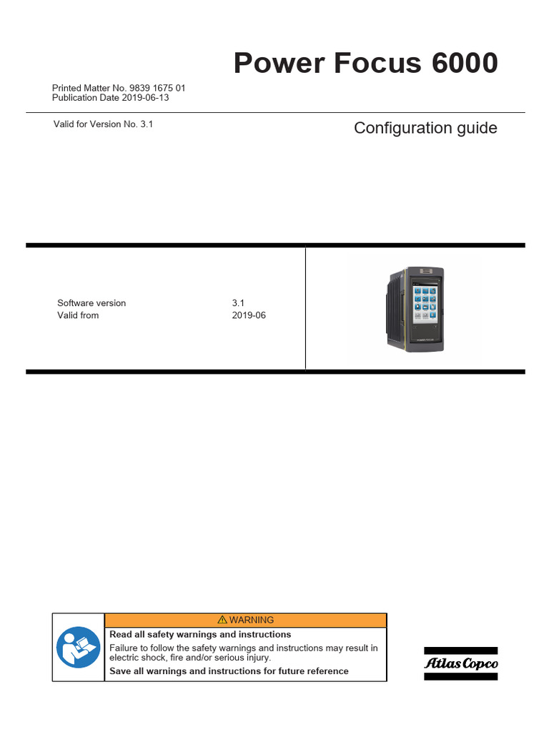 Atlascopco PF6000 Manual | PDF | Gnu | Graphical User Interfaces