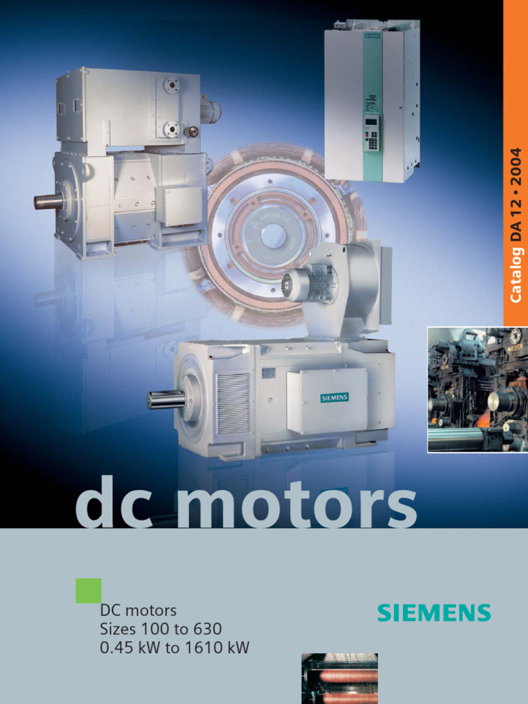 SIMENS Dcmotor 0.45kW | PDF | Electric Motor | Electromagnetism