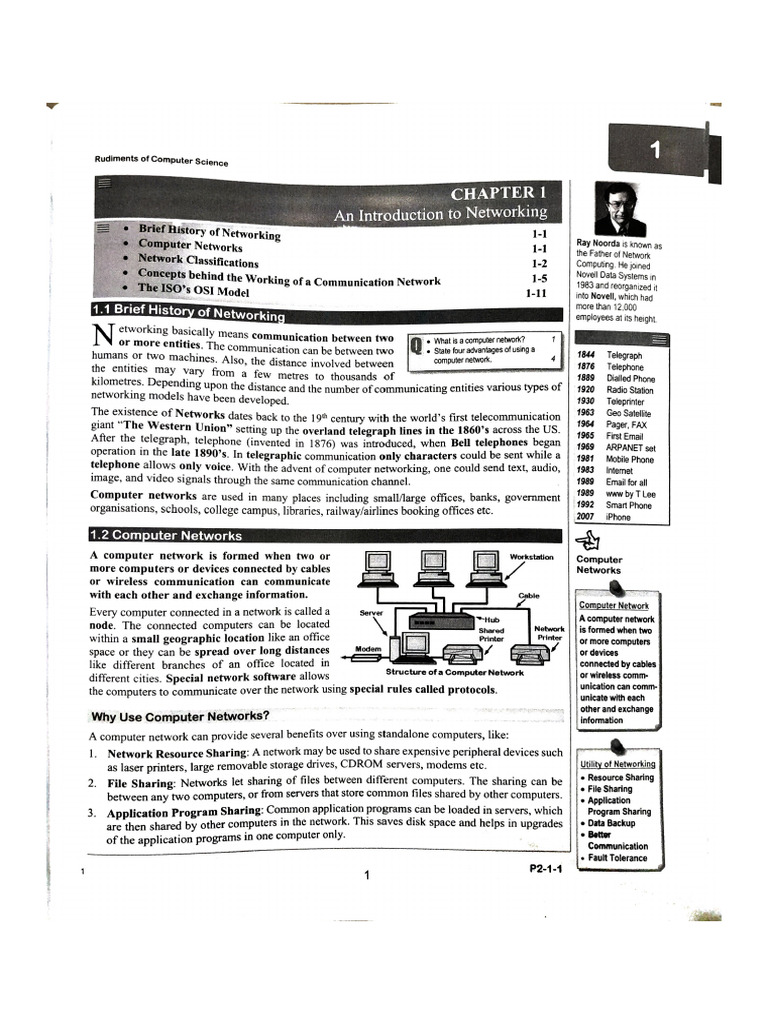 CH 1. Networking | PDF